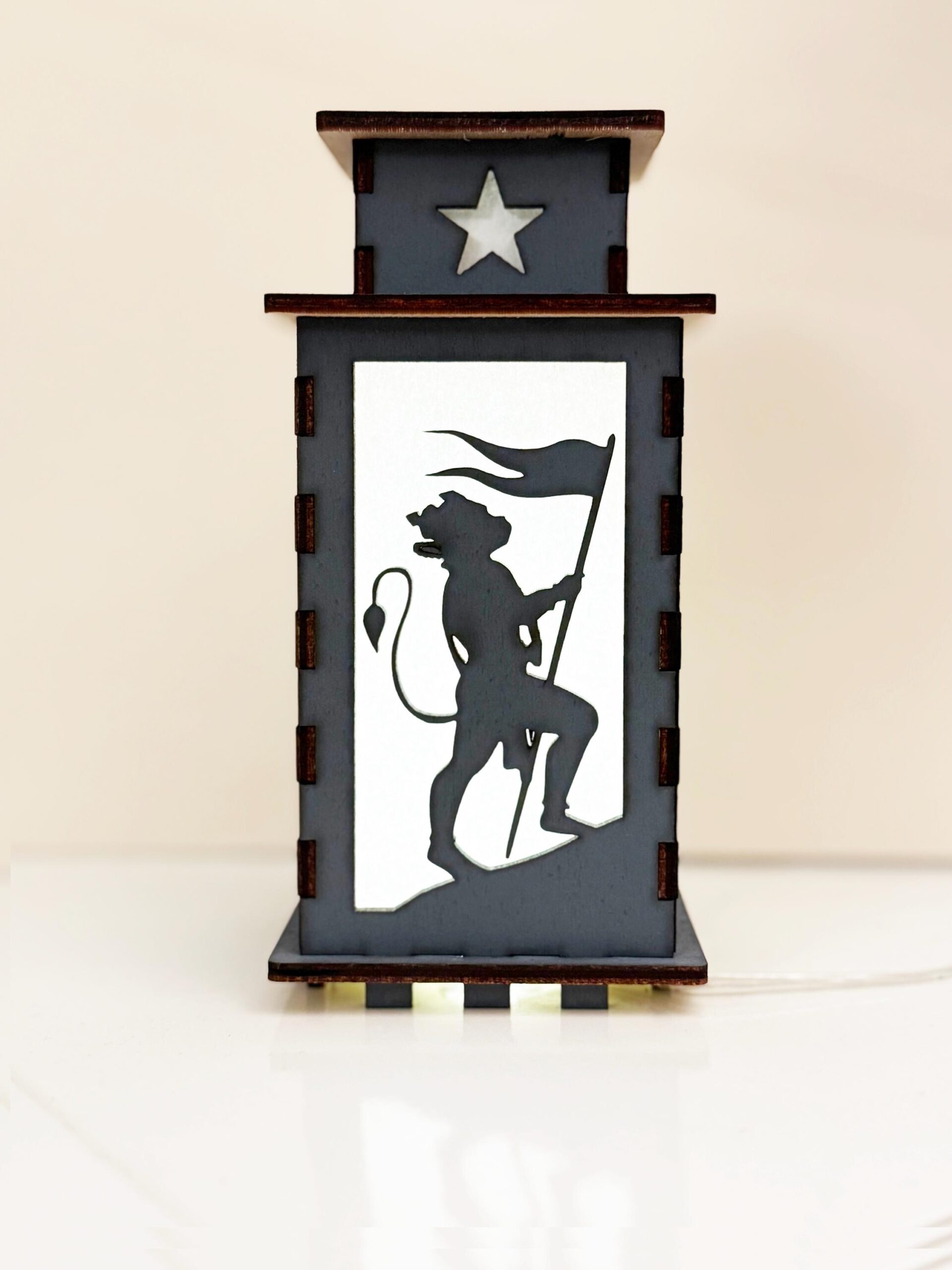 Lord Hanuman Art Night Lamp Lantern, Spiritual Hanuman Hero Vedic Lamp ...