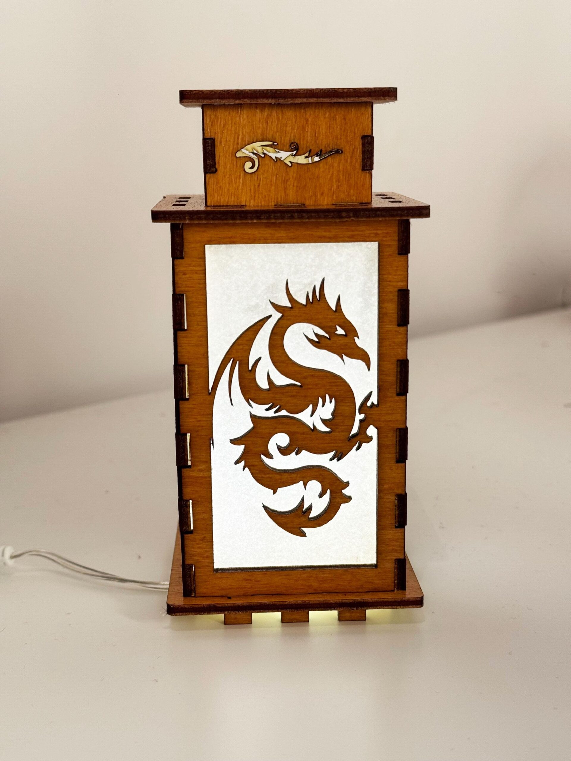 Chinese Dragon Tribal Art Fantasy Magic Night Lamp Lantern, Dragon ...